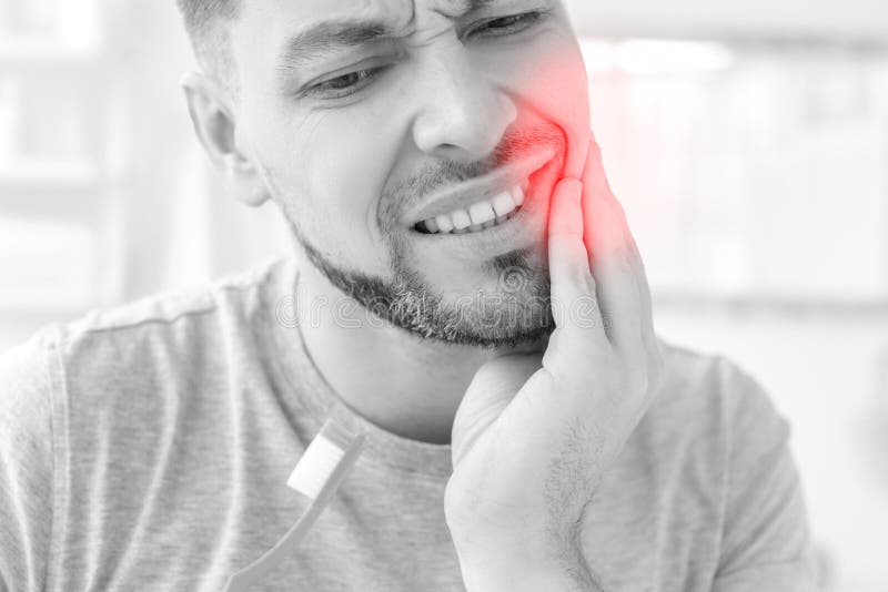 Man Suffering from Strong Toothache Stock Image - Image of caucasian ...