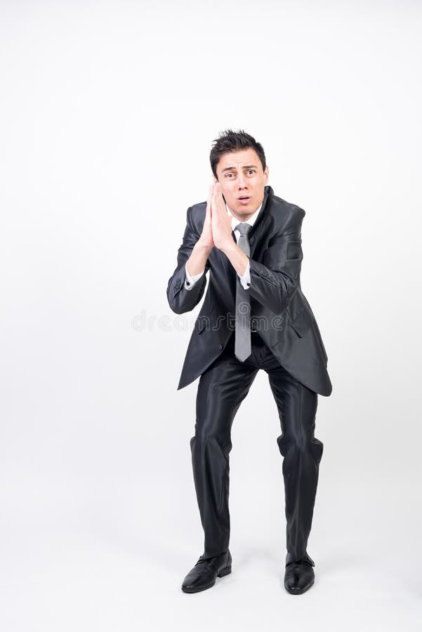 Man in suit begging stock photo. Image of adult, isolated - 178601112