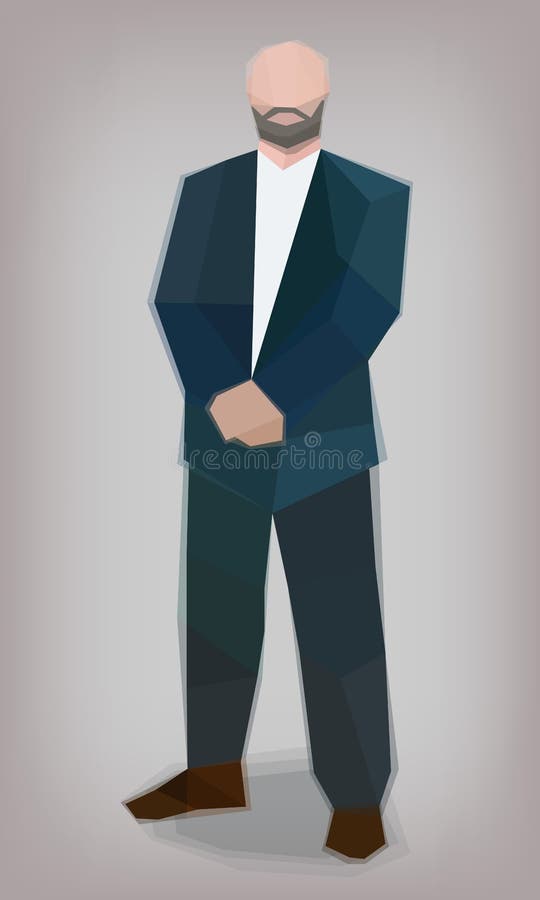 Man in Suit, Bodyguard, Vector Stock Vector - Illustration of beard ...