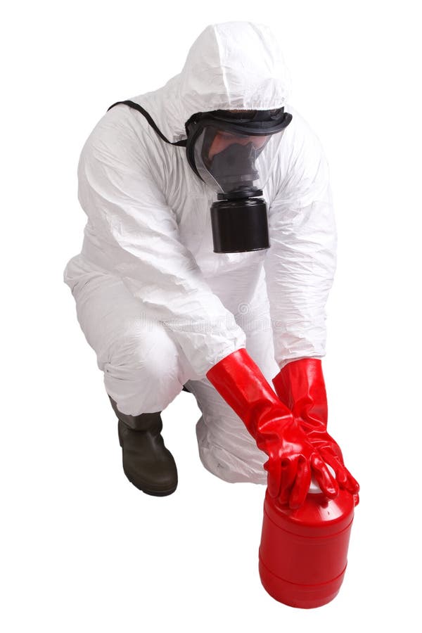 Man in a Suit of Chemical Protection Stock Photo - Image of hazard ...
