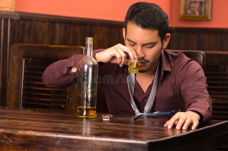 Man in Suit Drinking Alcohol Shot Stock Photo - Image of beverage, shot ...