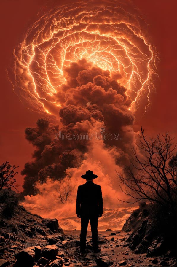 Massive explosion stock illustration. Illustration of fireball - 44334369