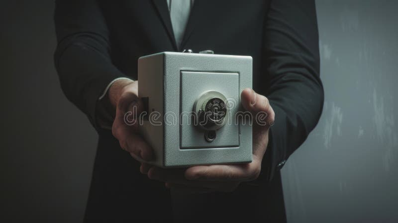 The Safe in Hands. AI Generated Stock Illustration - Illustration of ...