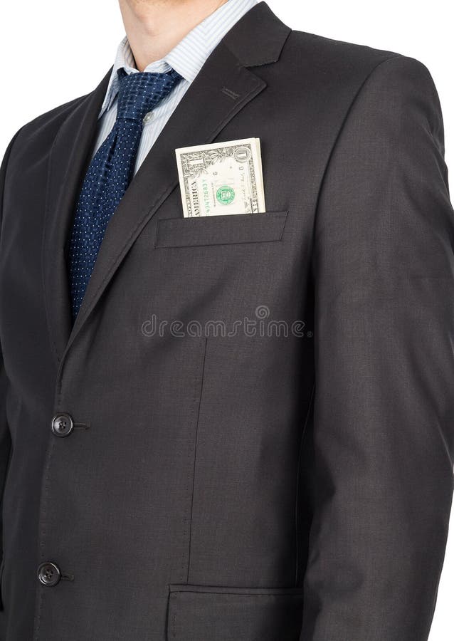 A man in a suit with money stock photo. Image of worker - 15296322