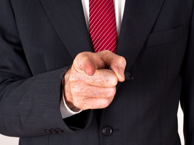Man in Suit Pointing - Boss, Bossy Stock Photo - Image of order ...