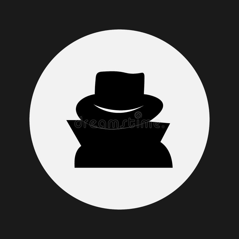 Man in Suit. Secret Service Agent Icon Stock Vector - Illustration of ...