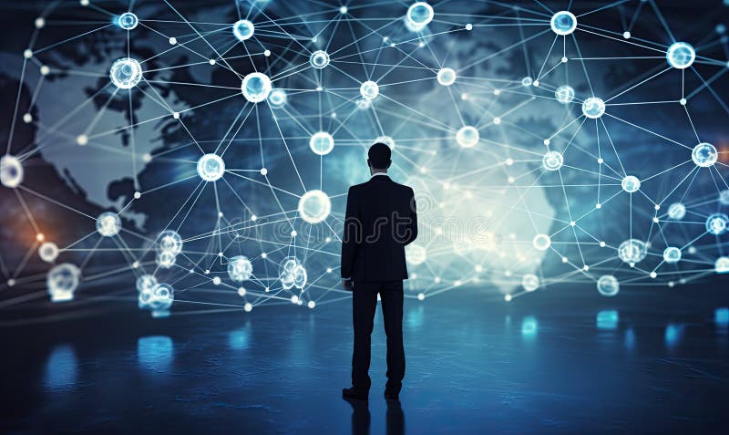 A Distinguished Gentleman Exploring the Vastness of Our World Stock ...