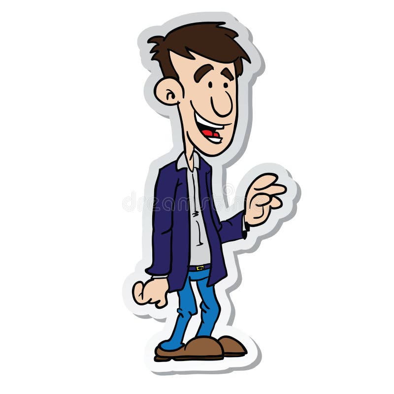 Man in suit sticker stock illustration. Illustration of gentleman ...