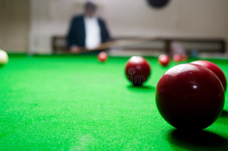 Man in Suit Watching Billiards Game Stock Image - Image of felt, hand ...