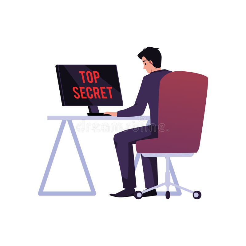 Spy or Secret Agent Glasses Masquerade Mask Flat Vector Illustration ...