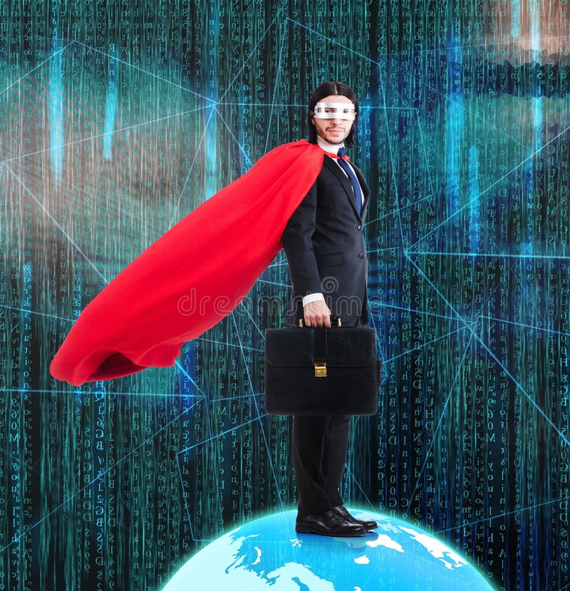 Man with Superpowers Ruling the World Stock Image - Image of hero ...