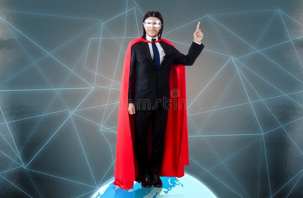 The Man with Superpowers Ruling the World Stock Photo - Image of macho ...