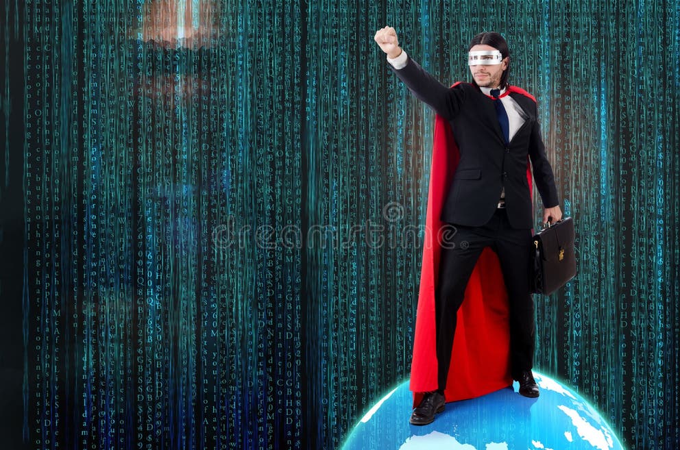 The Man with Superpowers Ruling the World Stock Photo - Image of posing ...