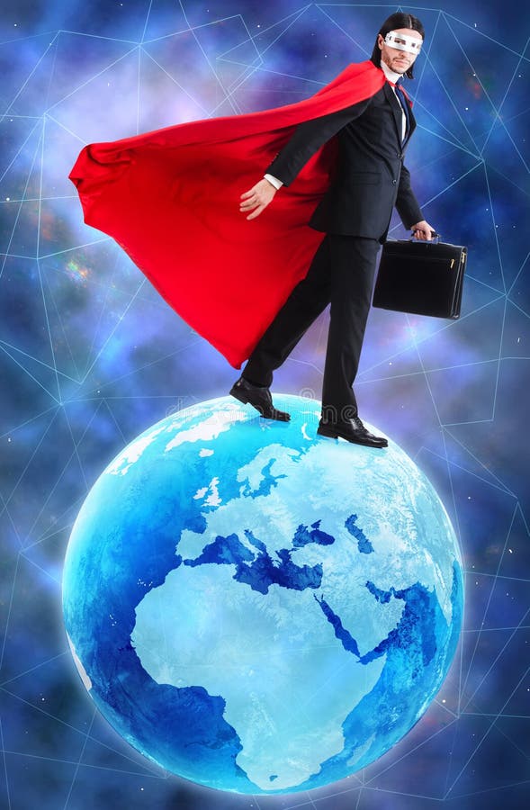 The Man with Superpowers Ruling the World Stock Photo - Image of ...