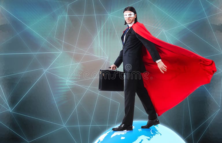 The Man with Superpowers Ruling the World Stock Photo - Image of ...