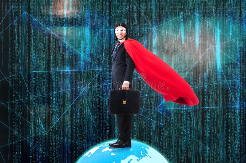 The Man with Superpowers Ruling the World Stock Image - Image of pose ...