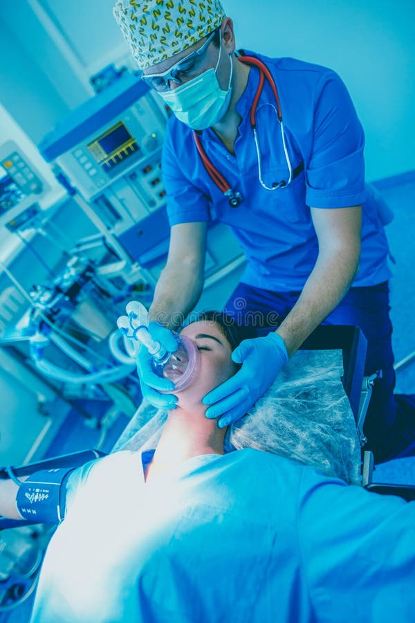 Man Surgeon at Work in Operating Room Stock Photo - Image of confidence ...