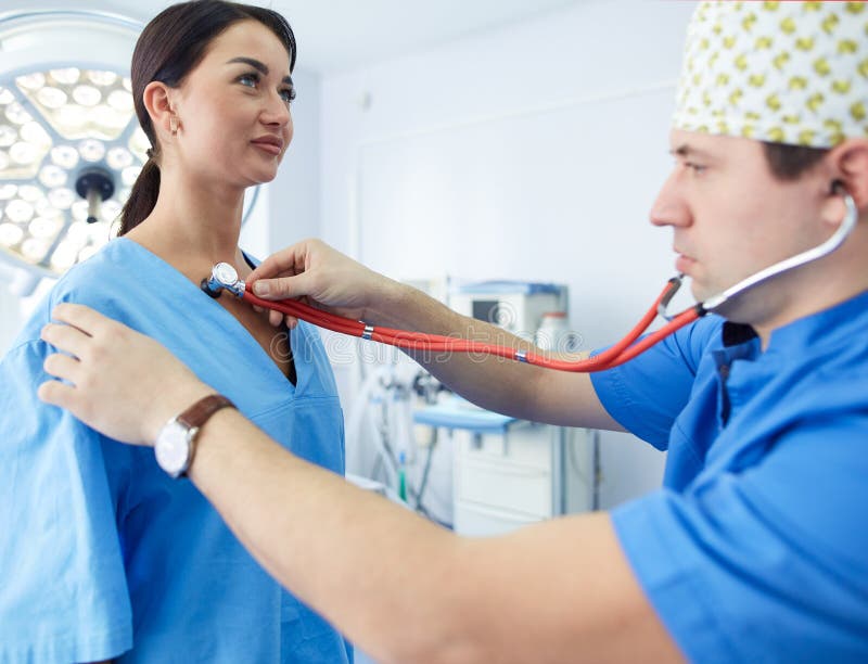 Man Surgeon at Work in Operating Room Stock Photo - Image of assistance ...