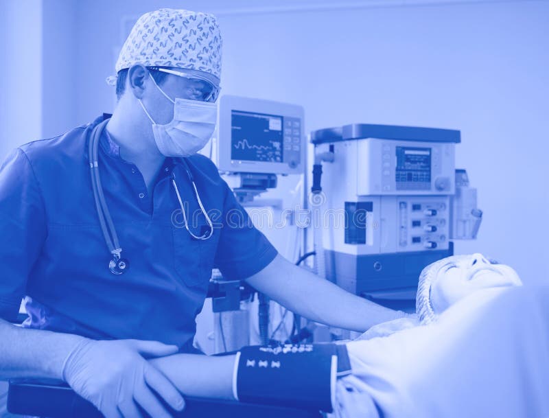 Man Surgeon at Work in Operating Room Stock Image - Image of person ...