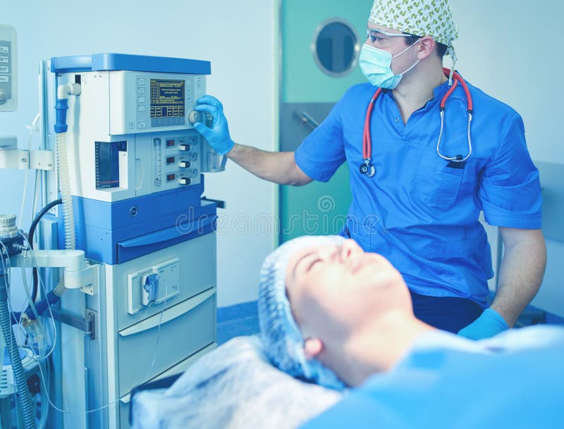 Man Surgeon at Work in Operating Room Stock Photo - Image of people ...