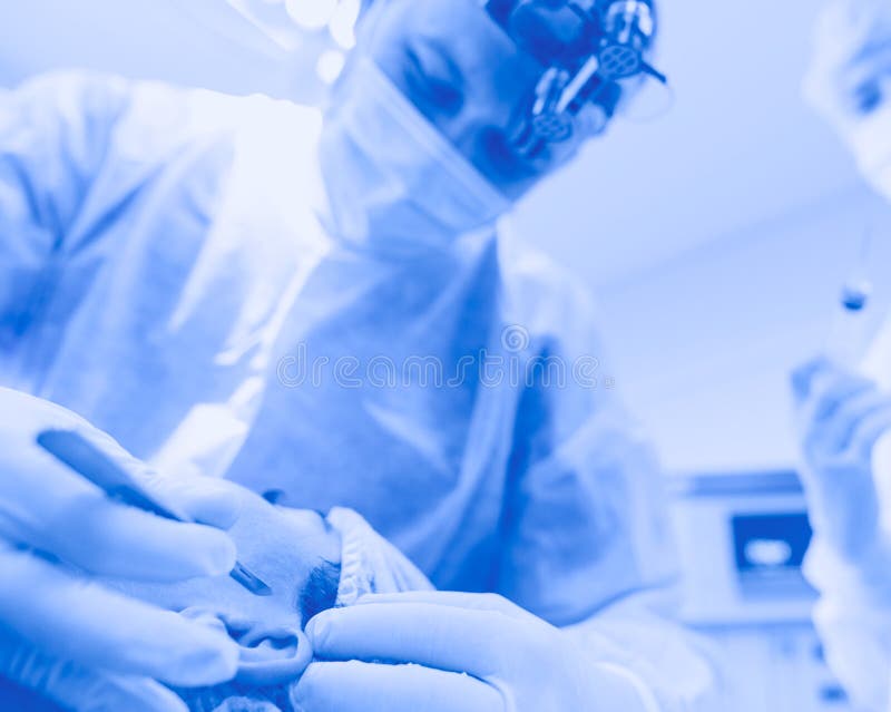 Man Surgeon at Work in Operating Room Stock Image - Image of woman ...