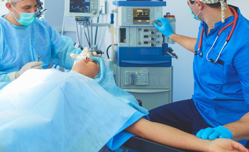 Man Surgeon at Work in Operating Room Stock Photo - Image of medical ...