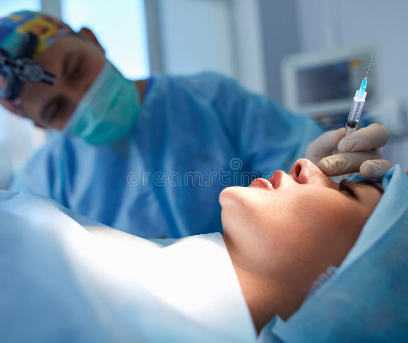 Man Surgeon at Work in Operating Room Stock Image - Image of girl ...