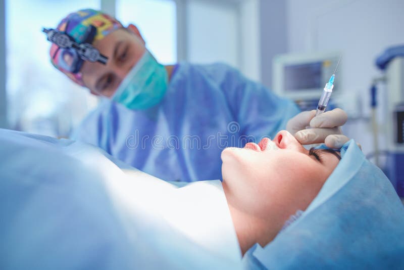 Man Surgeon at Work in Operating Room Stock Photo - Image of health ...