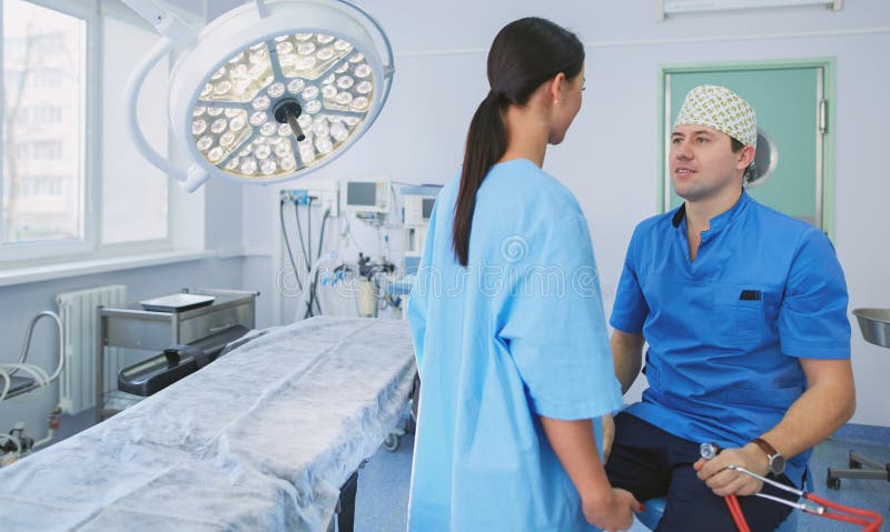 Man Surgeon at Work in Operating Room Stock Image - Image of hospital ...
