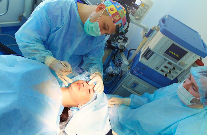 Man Surgeon at Work in Operating Room Stock Image - Image of clinic ...