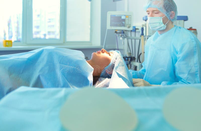 Man Surgeon at Work in Operating Room Stock Photo - Image of patient ...