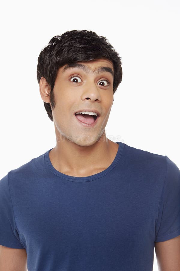 Man with a surprised look stock image. Image of creativity - 185326341