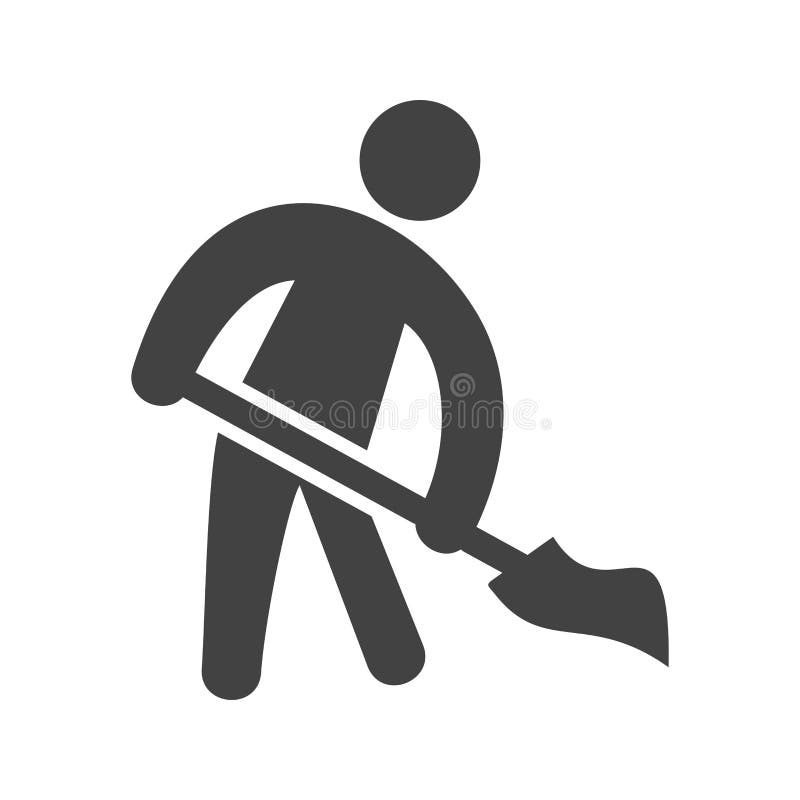 Man Sweeping Floor stock vector. Illustration of vector - 98127121