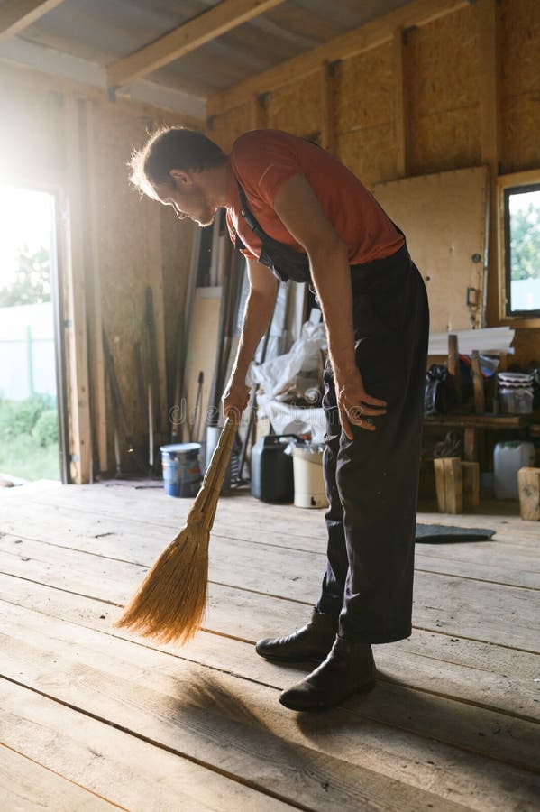 Man Sweep Floor Stock Photos - Download 951 Royalty Free Photos