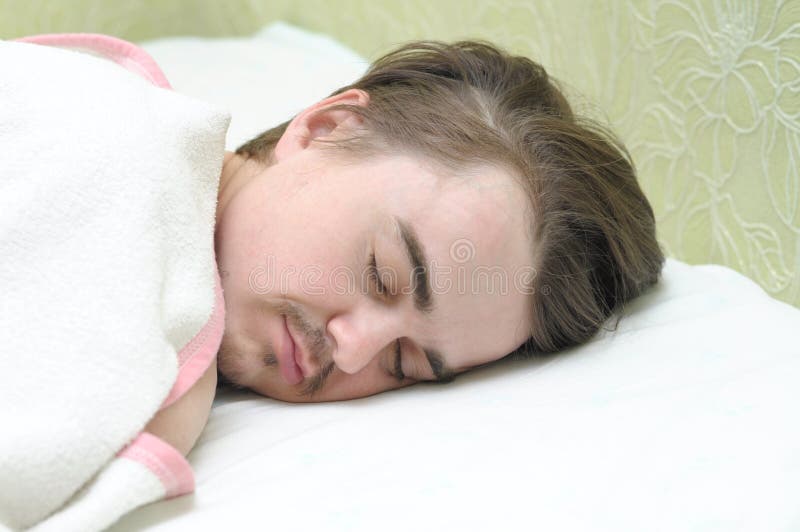 Man in sweet dreams stock photo. Image of premises, individual - 40104392