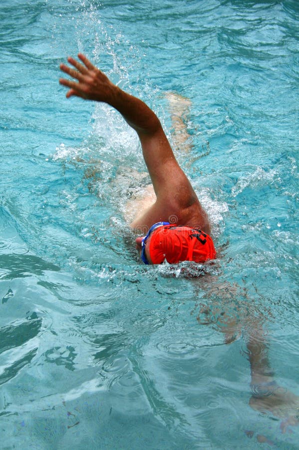 Man Swimming stock photo. Image of goggles, sport, fingers - 1666838