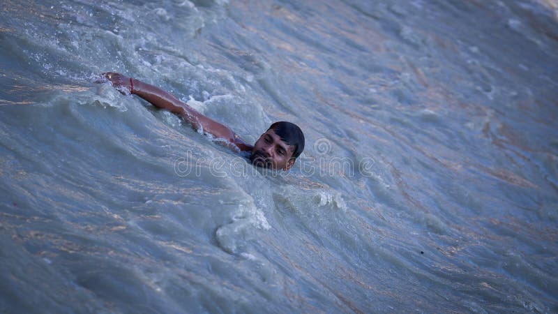 Man Swimming in Lake Outdoor Shoot Hd Editorial Stock Photo - Image of ...