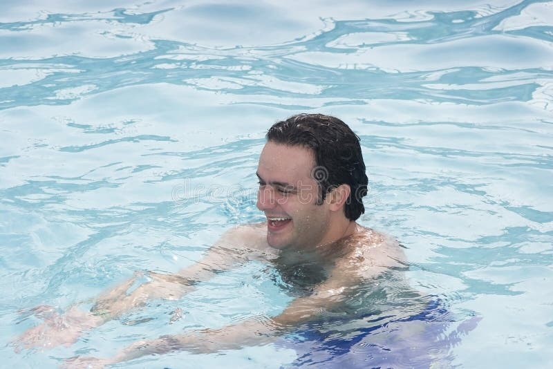 Man in swimming pool stock photo. Image of person, recreation - 11179608