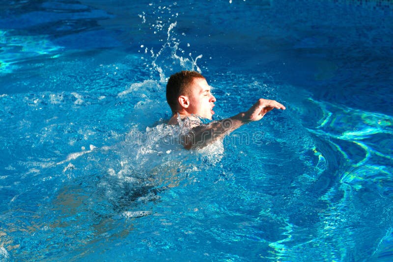 Man swimming in the pool stock photo. Image of pool, fitness - 3280648