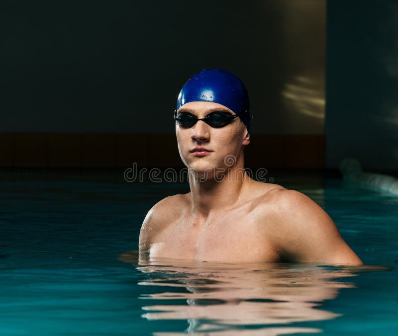 Man in swimming pool stock photo. Image of pool, professional - 38562912