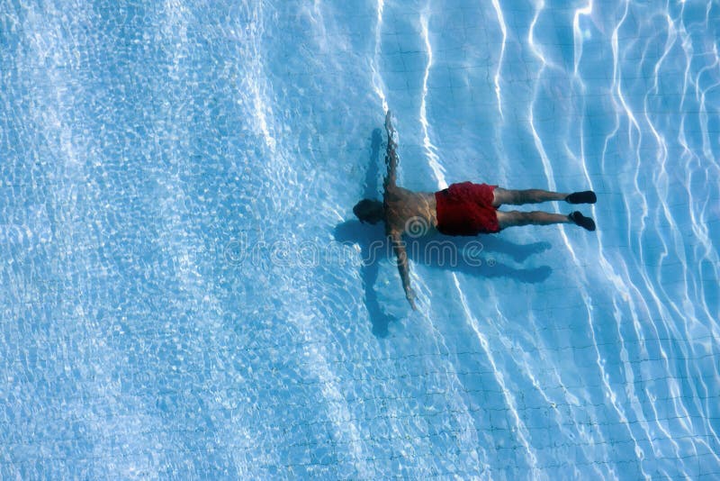 Man in Swimming Pool stock image. Image of length, person - 33914223