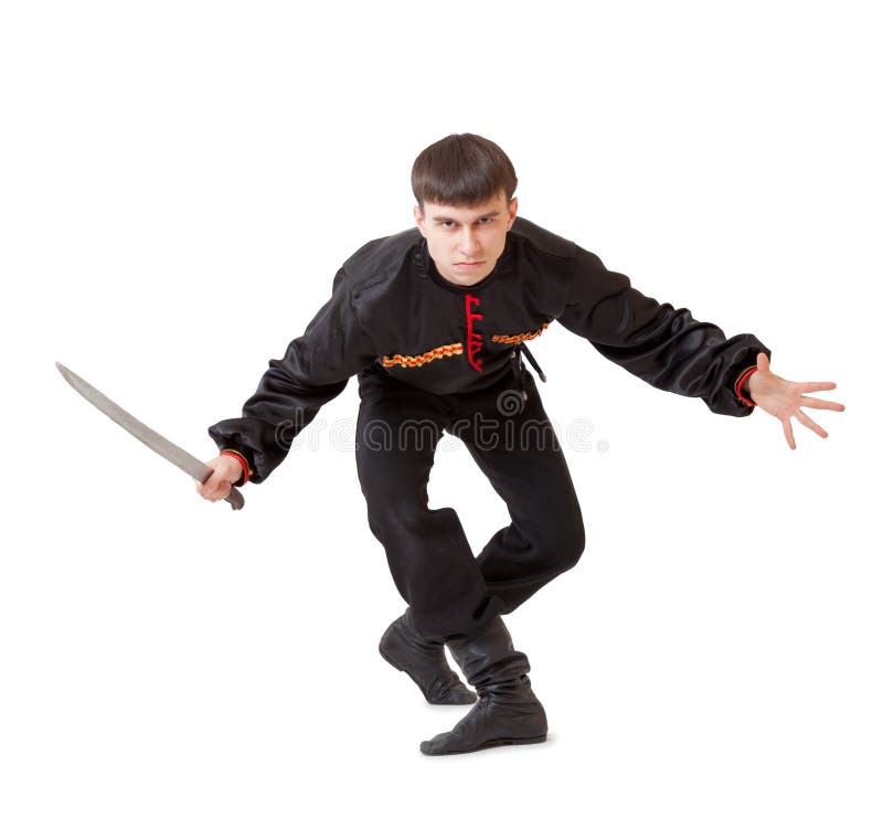 Handsome man with sword stock photo. Image of fighting - 6261888