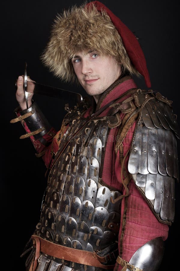 Man with sword stock photo. Image of chain, fortitude - 19519958