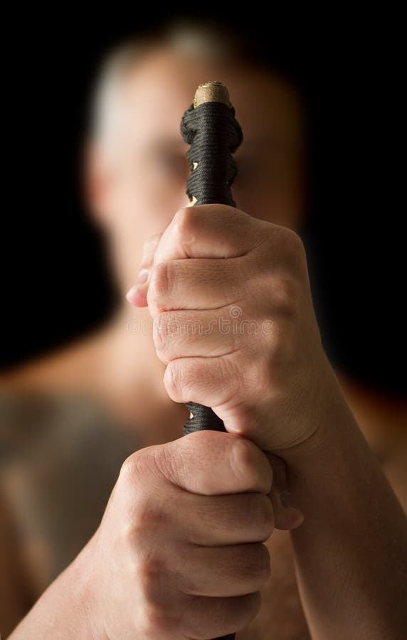 Man with a sword stock photo. Image of hands, sword, fighting - 8139098