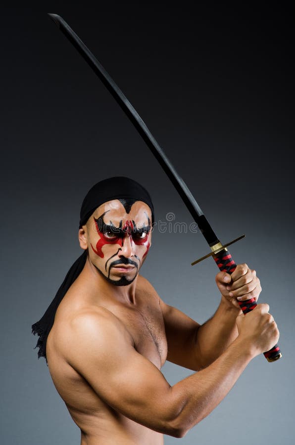 422 Man Sword Face Paint Stock Photos - Free & Royalty-Free Stock ...