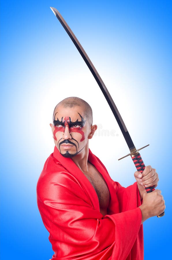 Man with sword stock photo. Image of male, gradient, military - 50805302