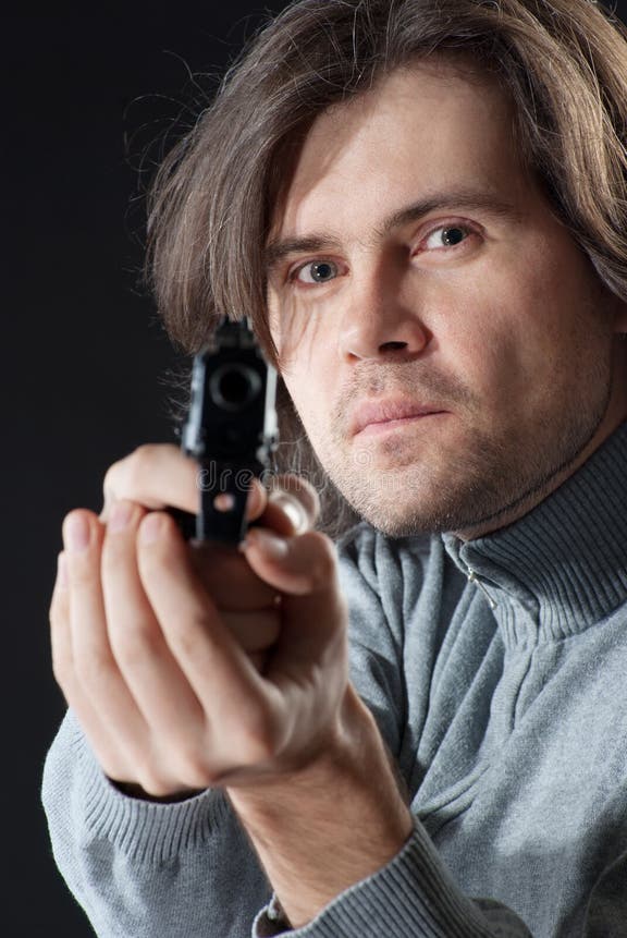 A man tacking aim stock photo. Image of aggression, aiming - 19177538