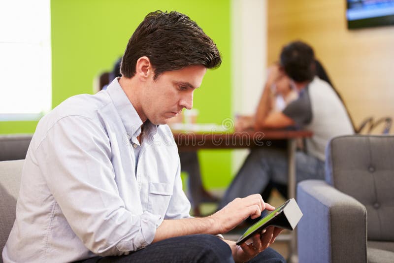 Man Taking a Break Working in Design Studio Stock Photo - Image of ...