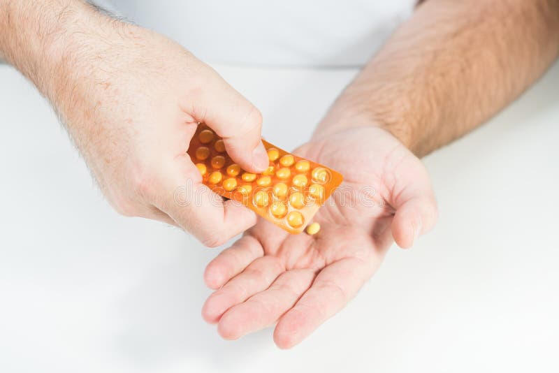 Man taking drugs stock image. Image of painkillers, lavage - 86404601