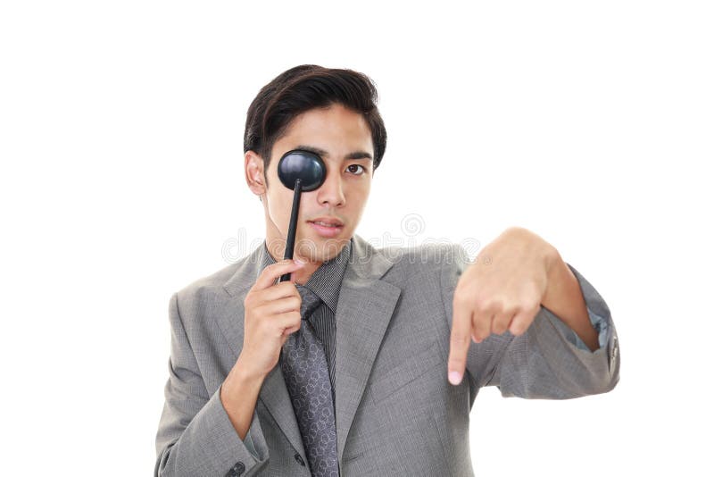 Man taking an eye test stock image. Image of masculine - 57091295